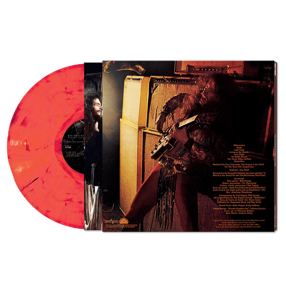Ted Nugent & The Amboy Dukes Tooth, Fang & Claw Red Vinyl LP Great ...