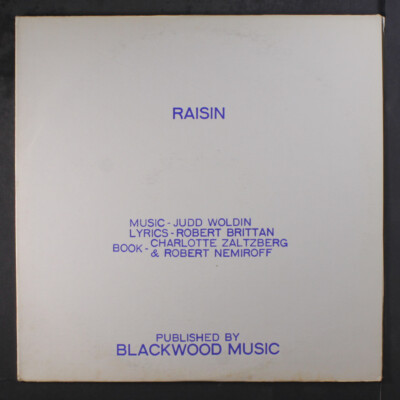 JUDD WOLDIN: raisin BLACKWOOD MUSIC 12" LP 33 RPM | eBay