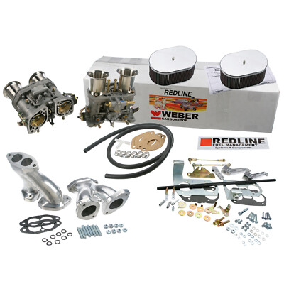 Genuine Redline Dual Weber 44 IDF Carb Kit for VW Beetle Bus Thing ...