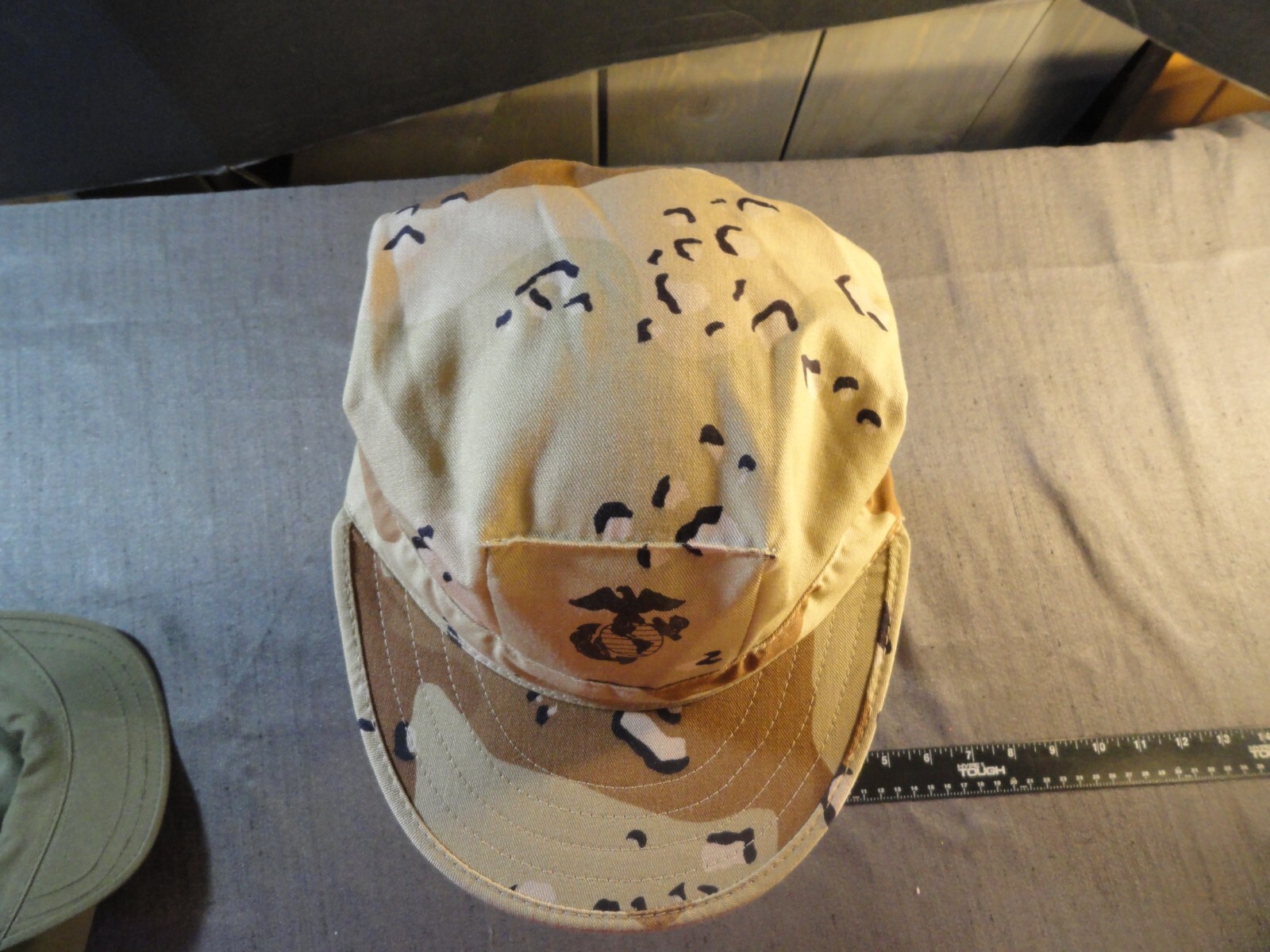 NEW USMC MARINE CORPS OIF DESERT STORM CHOCOLATE CHIP 8 POINT CAP EGA ...