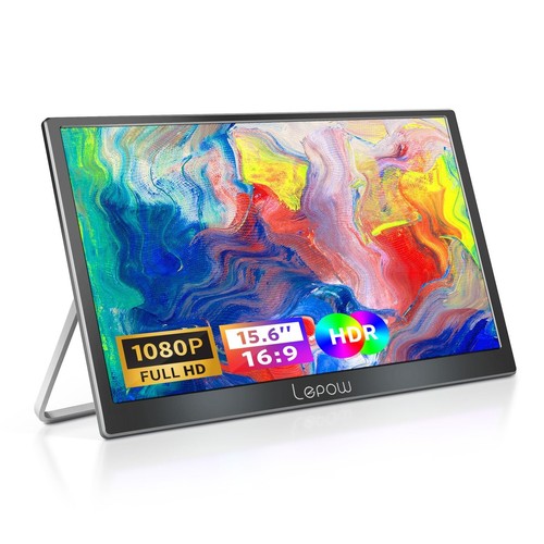 LEPOW C2 Portable Second Monitor 15" FHD 1080P External HDMI USB-C 60hz ...