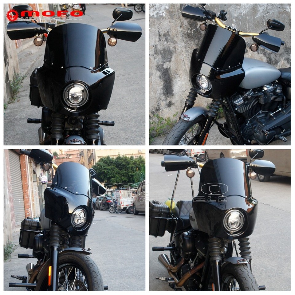 Motorcycle Fairing Windshield For Harley Dyna Low Rider Wide Glide ...