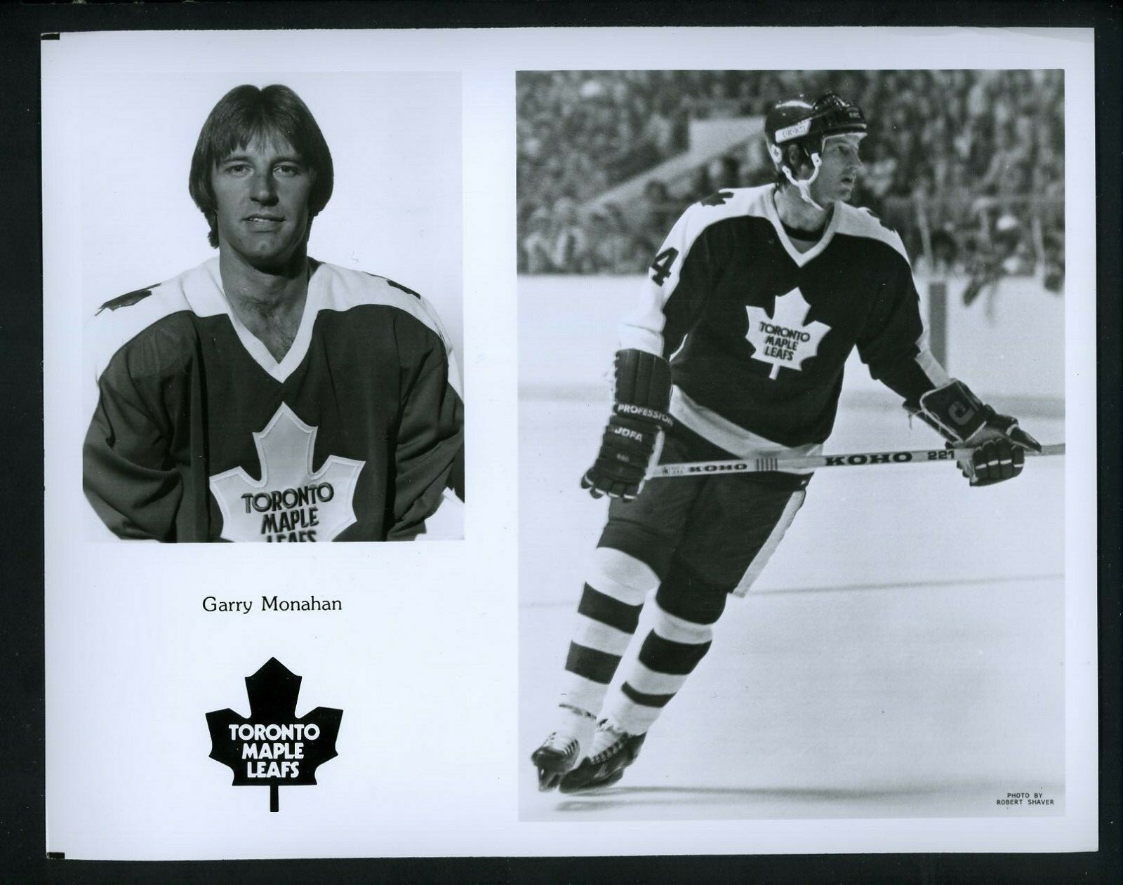 Garry Monahan circa 1970's team issued Press Photo Toronto Maple Leafs ...