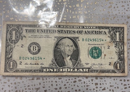 2013 - $1 Dollar Duplicate B Series Error Star Note - Extremely Rare ...