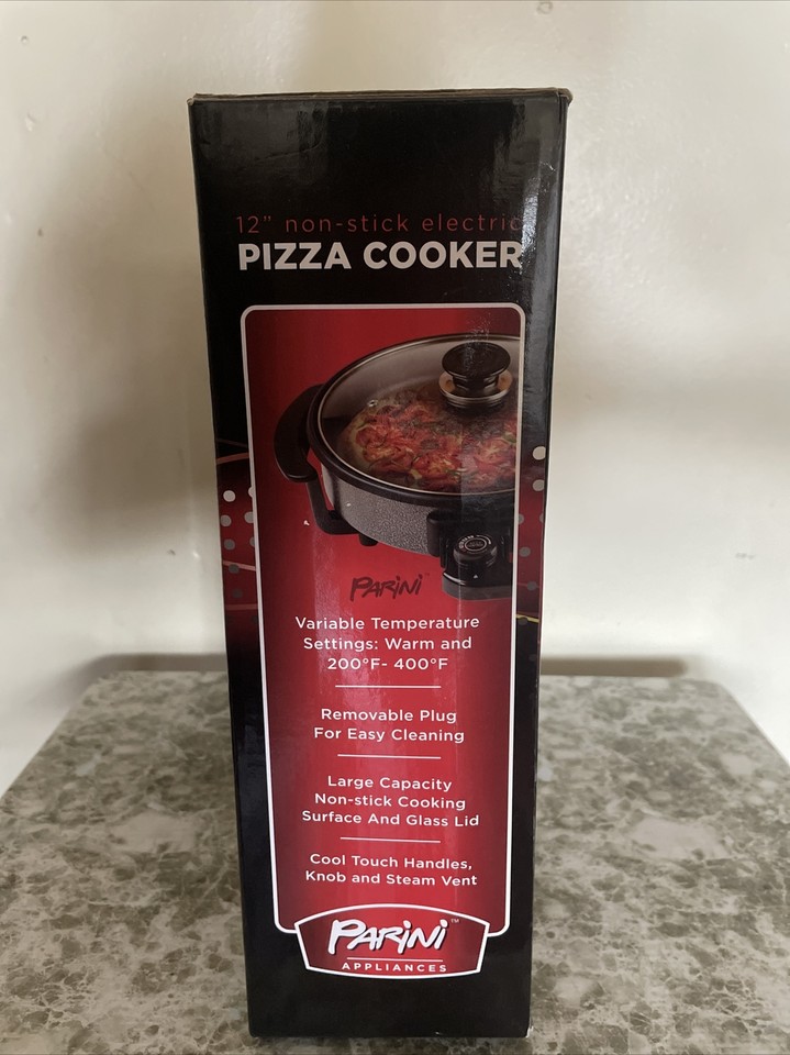 Pizza Cooker New Open Box Parini 12" Non Stick Electric Plugin Pizza ...