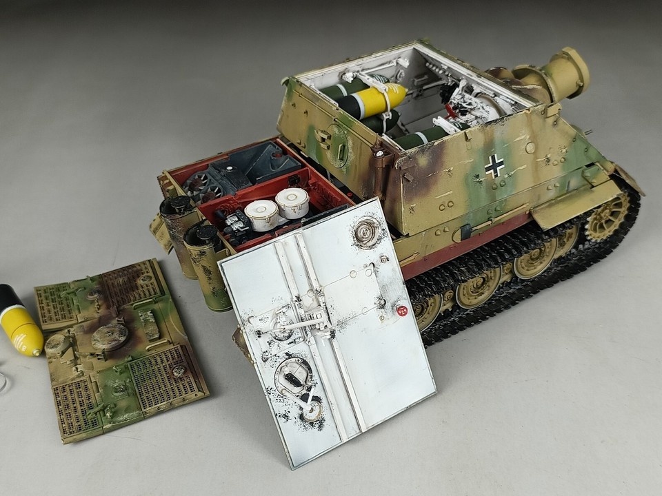 1/35 Built WWII German Sturmtiger 38cm Assault Mortar Tank w/Interiors ...