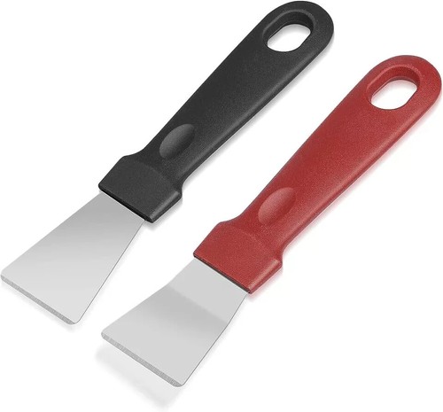2 Pieces Cleaning Scraper for Ovens, Stoves, Induction Hob, Black And ...