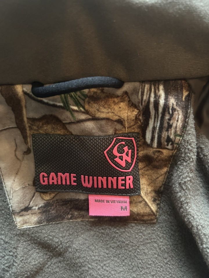 New Game Winner Jacket Womens M Brown Realtree Camo Hunting Fleece ...