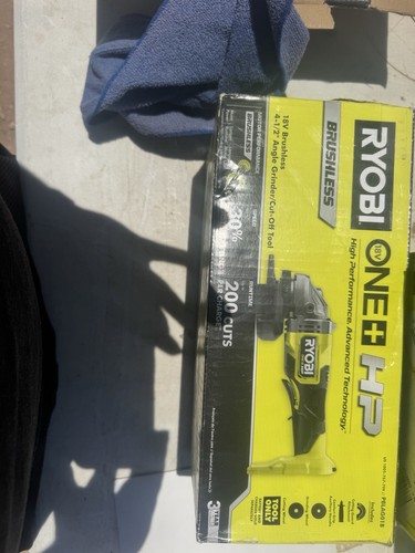 RYOBI ONE HP 18V 4-1/2 in. Angle Grinder/ Cut-Off Tool Tool Only ...