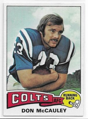 DON McCAULEY 1975 Topps Football card #88 Baltimore Colts NR MT | eBay