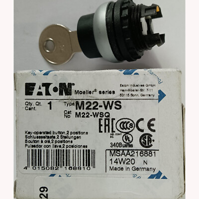 one New EATON Moeller M22-WS Reset key switch Free Shipping | eBay