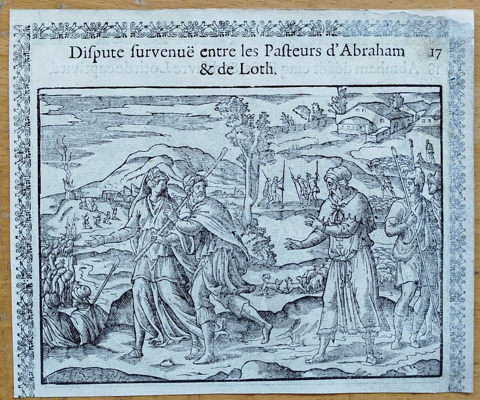 Abraham Loth - Original Engraving J. Cousin Bible - 1614 | eBay