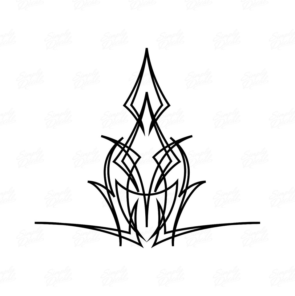 Hot Rod Pinstripe Decal - Vinyl Pinstripe Scrolls for Car Truck and ...