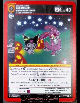 MetaZoo Kuromi's Cryptid Carnival Kuromi and Chibi Bunny Man Reverse ...