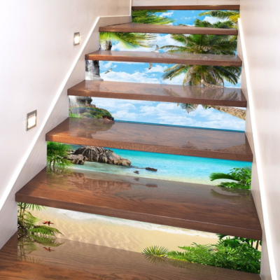 Beach Stair Riser Mural Stickers Riser Decals – Mirth Studio