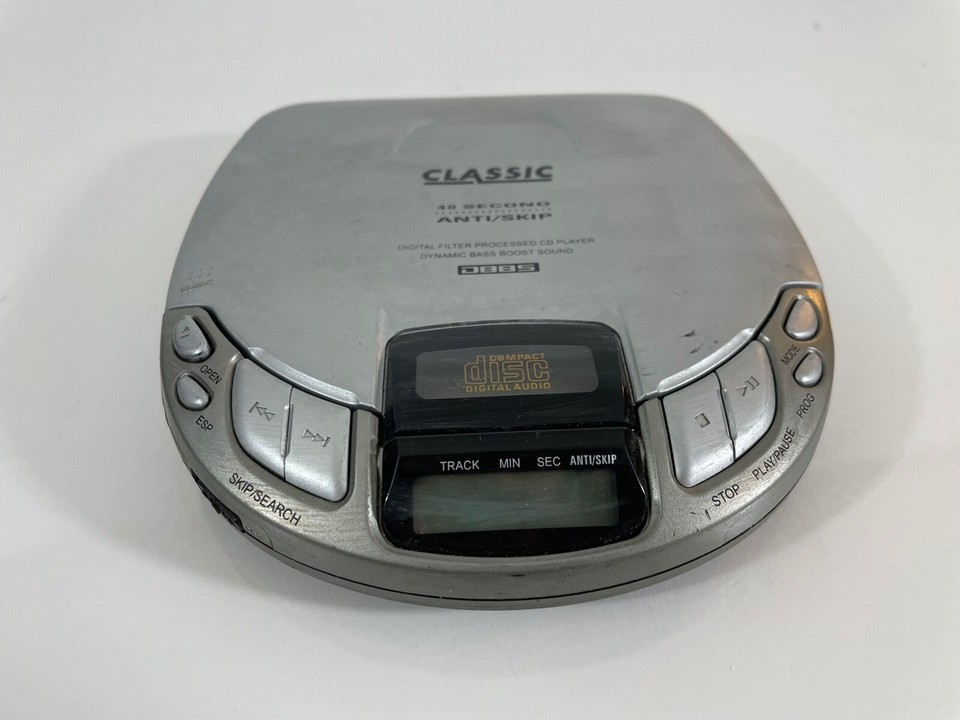 Classic CL401 Silver Dynamic Bass Boost Sound Portable CD Player - For ...
