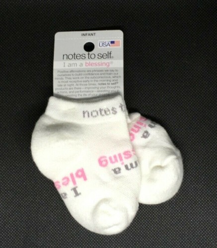 Notes to Self - I am A Blessing Socks - Daily Inspirational Socks for ...