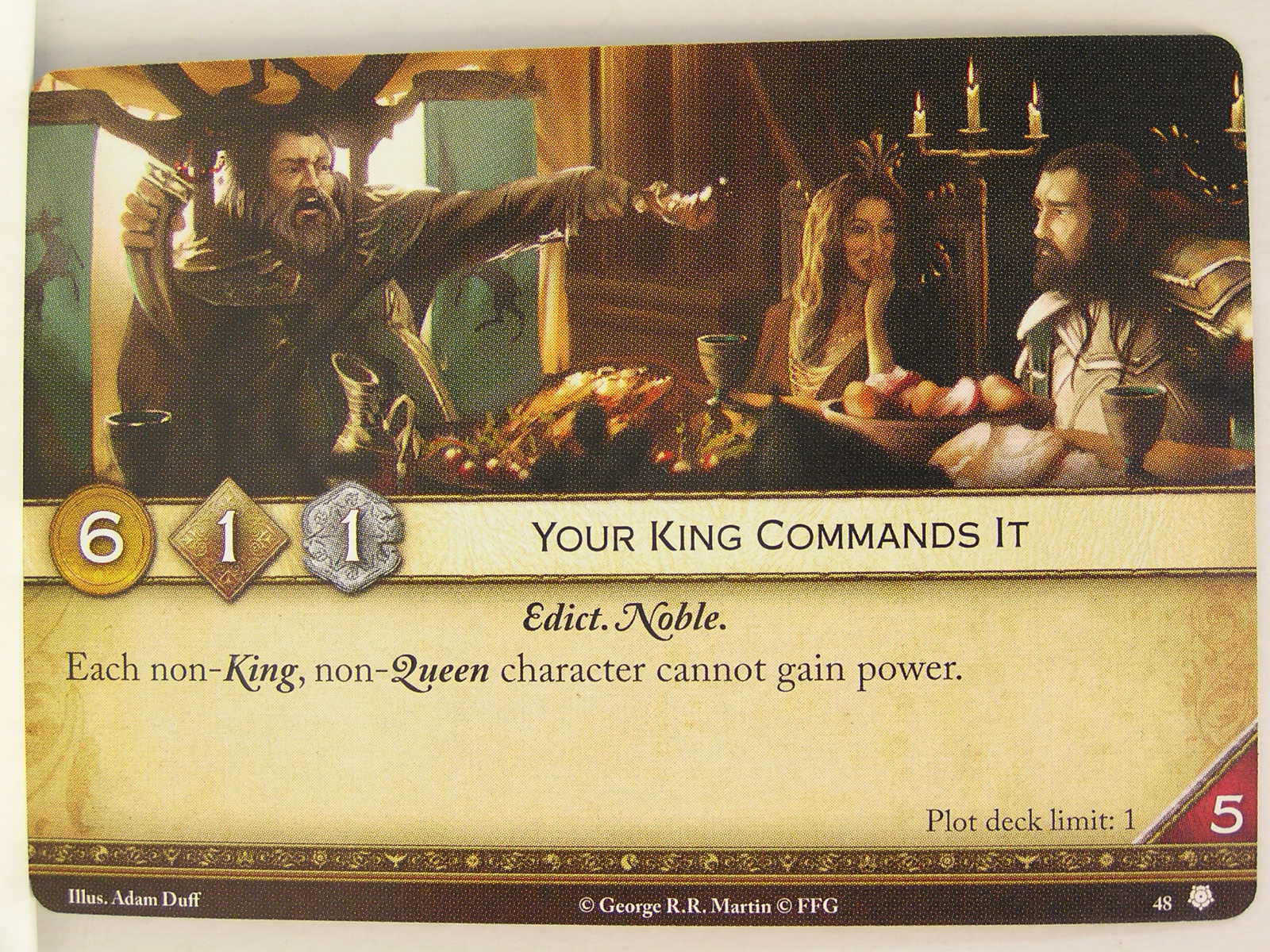 A Game of Thrones 2.0 LCG - 1x #048 Your King Commands It - House of ...