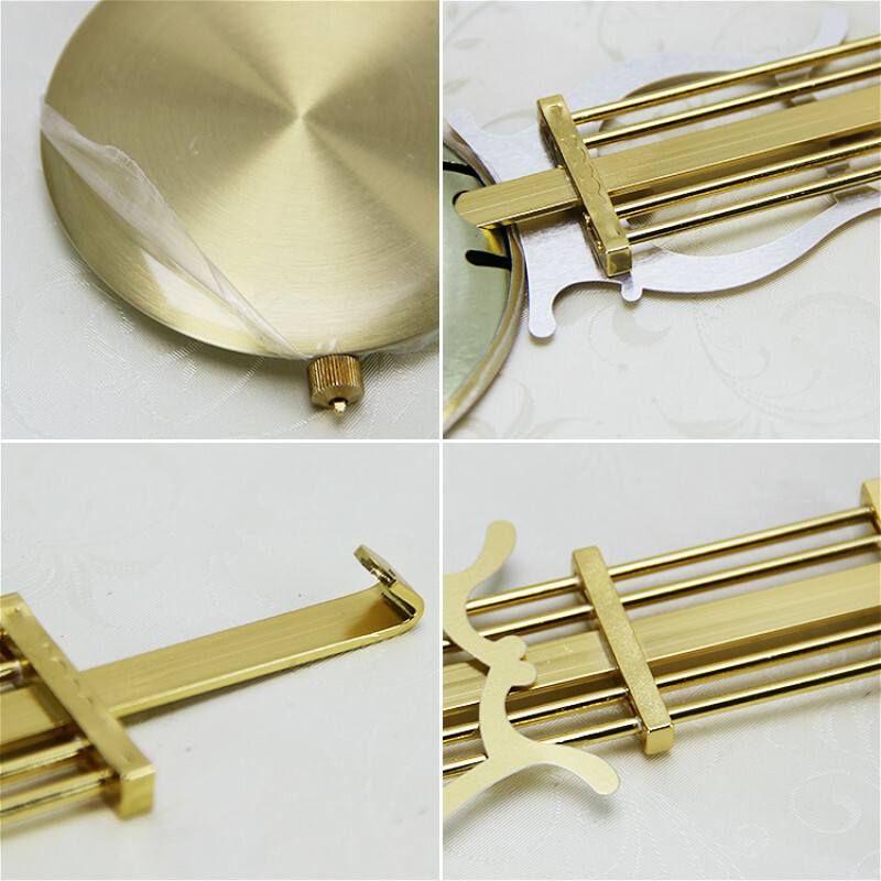 Traditional Golden Clock Pendulum Movement DIY Replacement Accessory ...