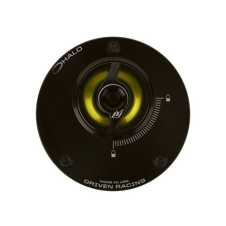 DRIVEN RACING HALO FUEL BASE/CAP HONDA CBR600 F4 1999-2000 BLACK GAS ...