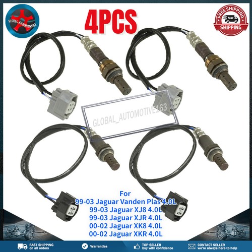 4Pcs O2 Oxygen Sensor Upstream & Downstream For Jaguar Vanden Plas XJ8 ...