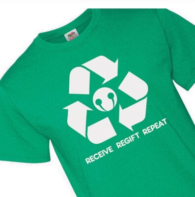 Green Regift Recycle Responsibly Men's Medium T-Shirt New with Tags | eBay