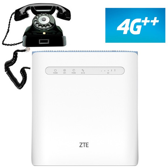 Modem Router 4g With SIM Slot ZTE MF286D 600mbps Cat12 LTE WiFi Rj11 ...