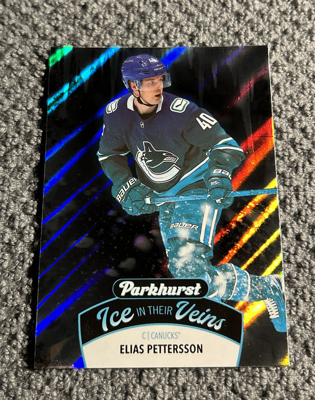 2021-22 Upper Deck Parkhurst - Ice in Their Veins Elias Pettersson #IV ...