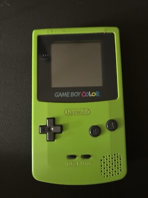 Nintendo Game Boy Color Kiwi Lime Green Handheld Console System, Tested ...