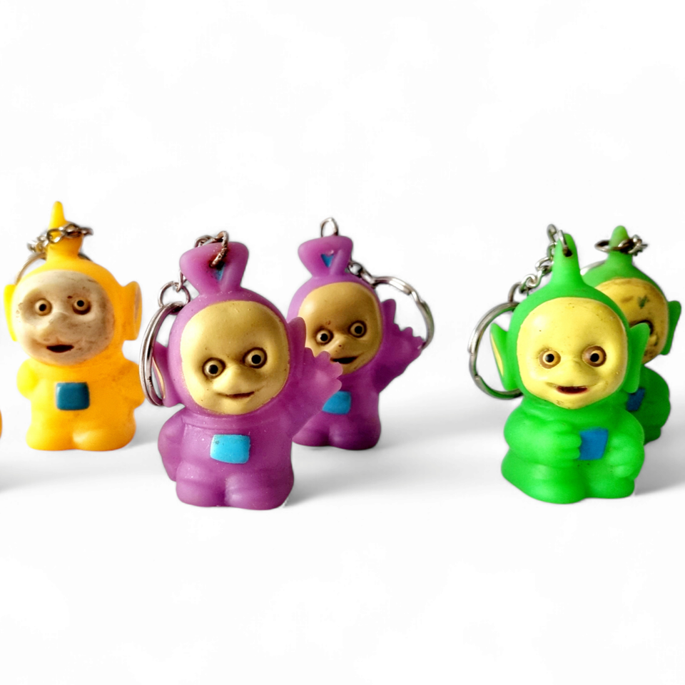 VINTAGE 1990s TELETUBBIES Keychain • Soft Squeeze Toy • RARE ...
