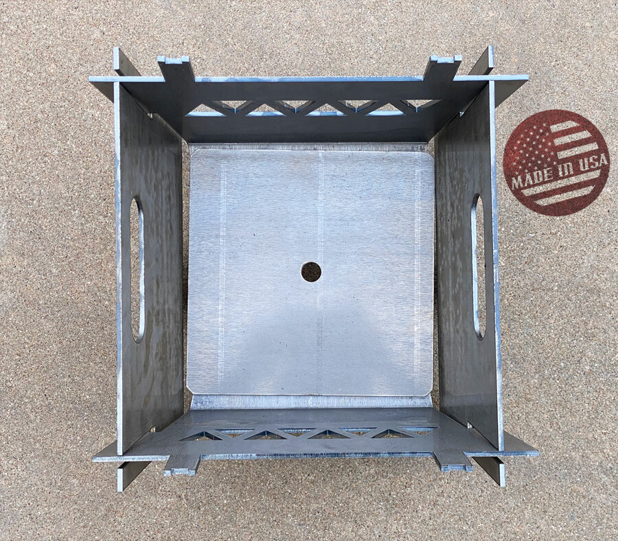 [Spring] Heavy Duty Modular Collapsible Steel 13" Portable Camping Fire ...