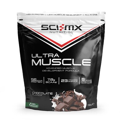 Sci MX Ultra Muscle Whey Protein Powder Lean Mass Gainer Shake 1.5kg ...