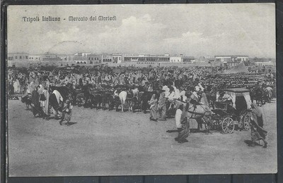 1911 TRIPOLITANIA 1 DIVISIONE FRANCHHIGIA SU CARTOLINA TRIPOLI ITALIANA ...