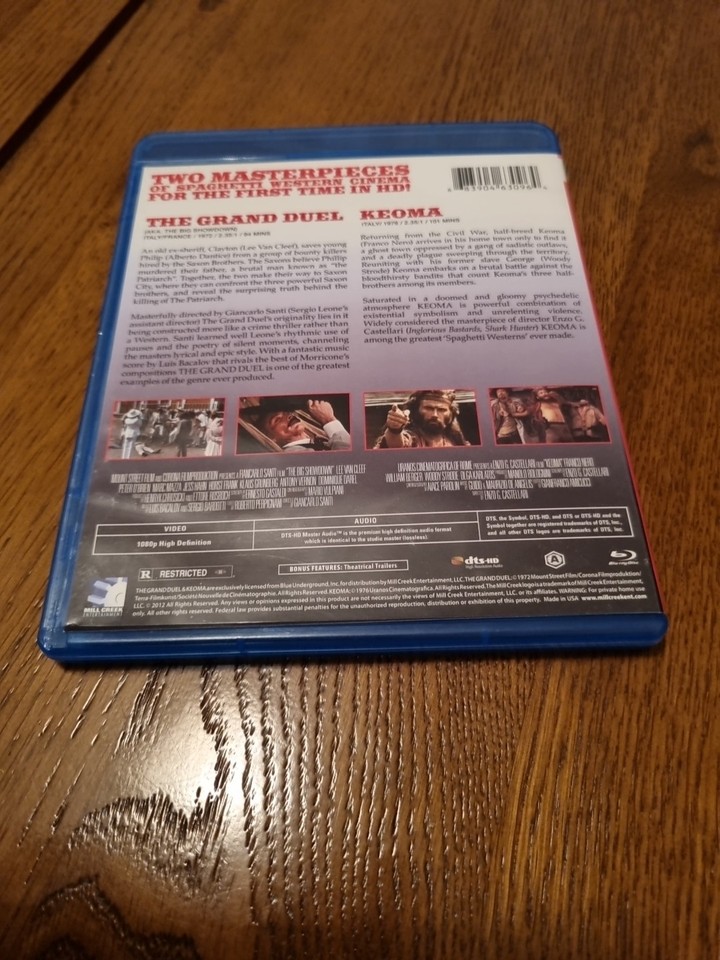 The Grand Duel/Keoma - Spaghetti Western Double Feature Blu Ray | eBay UK