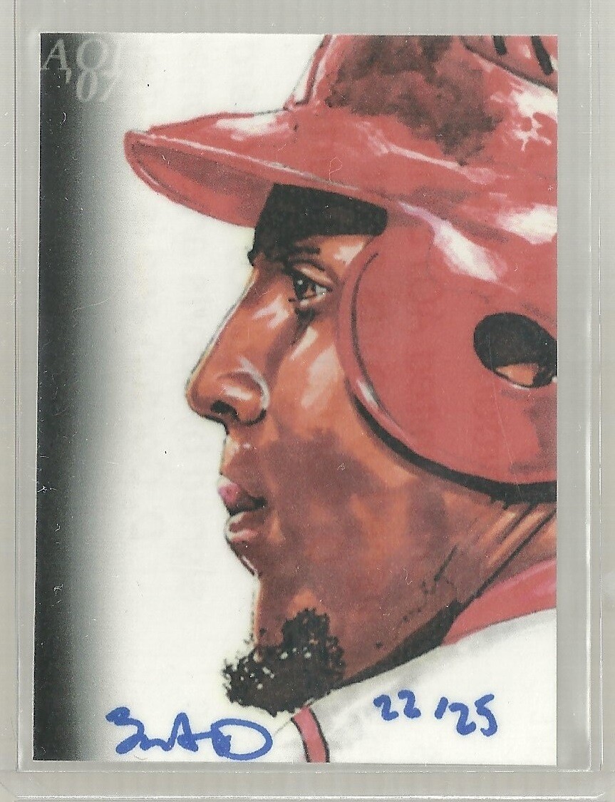 22/25 Rare 2007 HOF Vladimir Guerrero Los Angeles Angels Anaheim AOJ ...