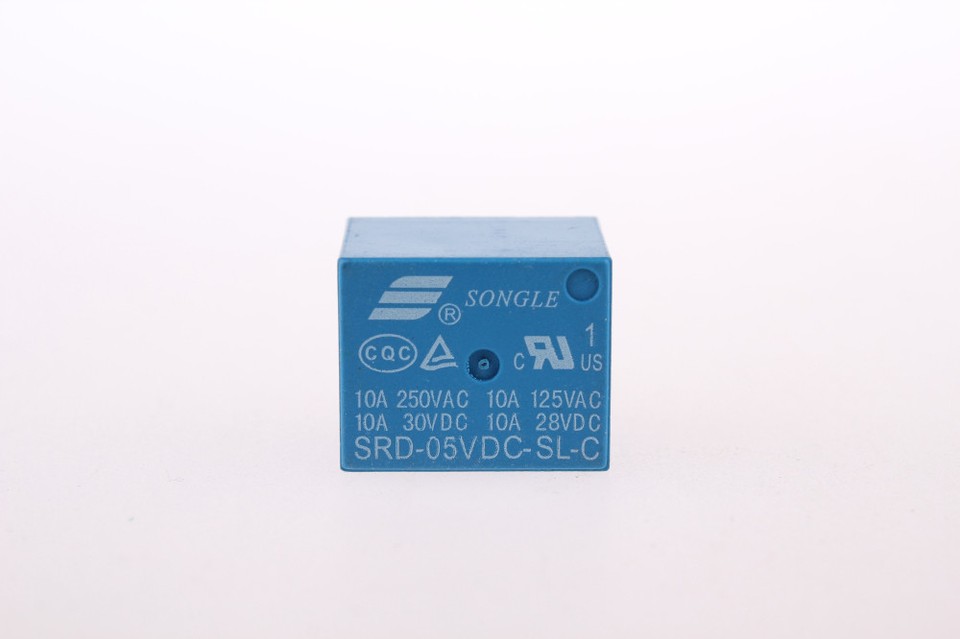 10Pcs SRD-05VDC-SL-C DC 5V 5Pin Rating Coil SPDT Miniature Power Relay ...