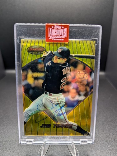 2019 Topps Archives Signature Series Jim Thome Auto 1/1 Cleveland ...