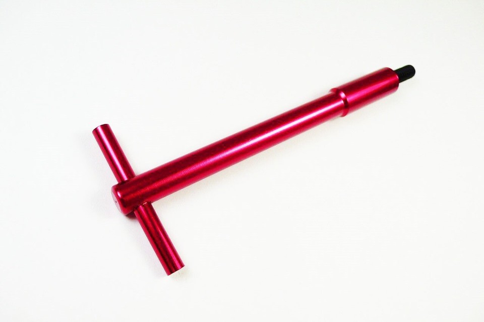 SB Chevy Red Tall T-Bar Valve Cover Hold Down Kit SBC 283 327 350 Bolts ...
