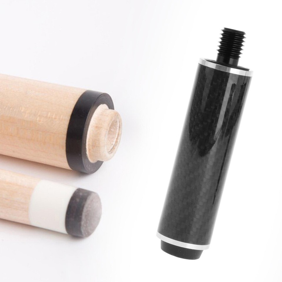 Carbon Fiber Billiards Pool Cue Extension End Lengthener Cue Stick ...