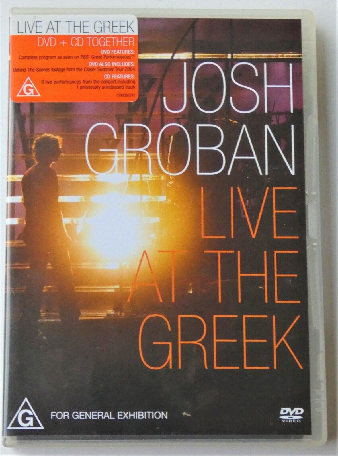 Josh Groban - Live At The Greek - 2 Disc (DVD & CD, 2004) | eBay Australia