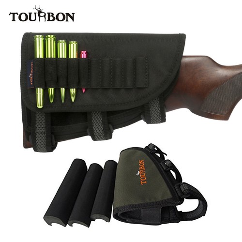 TOURBON Adjustable Cheek Rest Ruger American Rifle Stock Ammo Holder 3 ...
