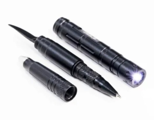 Personal Safety Tactical Pen Ballpoint Pen Flashlight Blade Tungsten ...