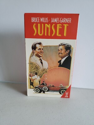 Sunset (VHS, 1997, Closed Captioned, Bruce Willis, James Garner ...