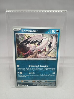 Scarlet And Violet Bombirdier 138/198 Common Pokemon Card Dark Type | eBay