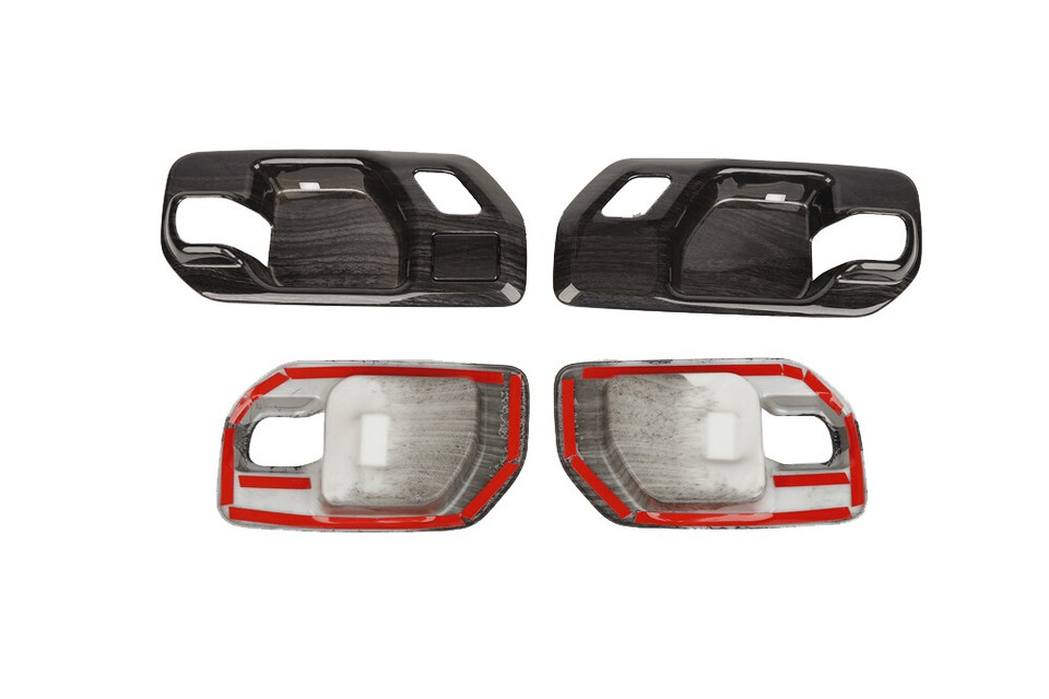 Black Wood Interior Door Handle Bowl Panel Cover Trim For Chevy ...