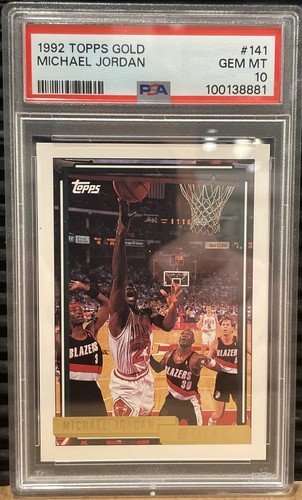 1992 TOPPS GOLD #141 MICHAEL JORDAN BULLS HOF PSA 10 | eBay