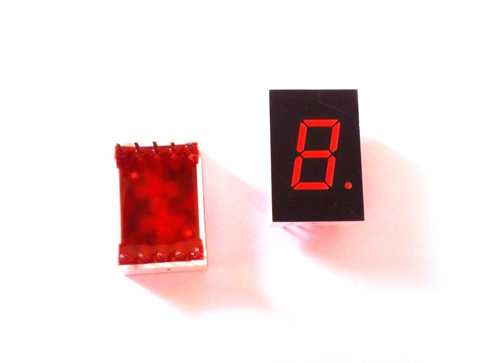 120 LED DISPLAY DIGITAL Numeric 7 Segment 0.50" 10 Pin 1-BIT RED ROHM ...