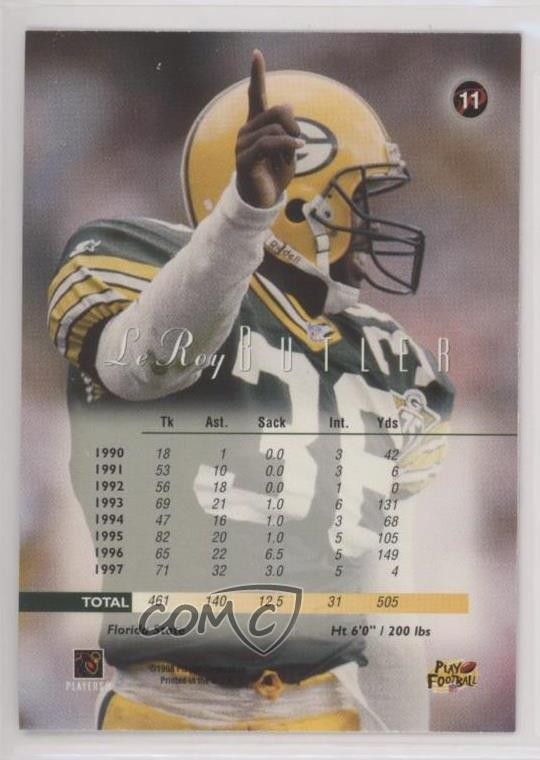 1998 Playoff Prestige Retail LeRoy Butler #11 HOF | eBay
