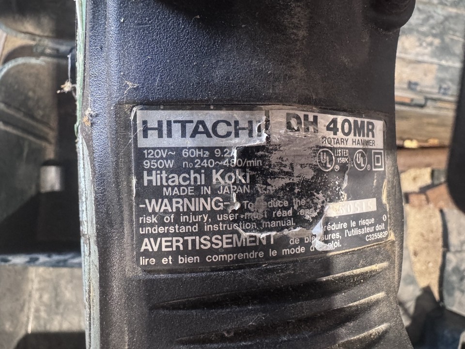 Hitachi DH40MR 1-9/16” SDS Max Rotary Hammer | eBay