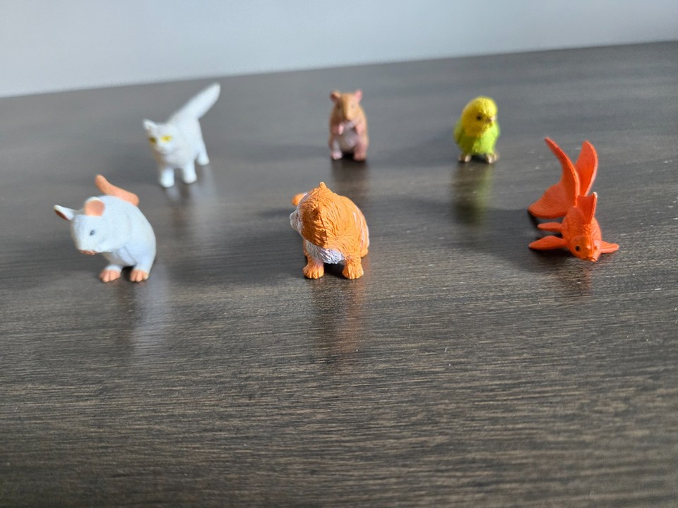 Safari Ltd. Toy Mice, Rat, Cats, Parrot, Goldfish, Lot of 6 | eBay